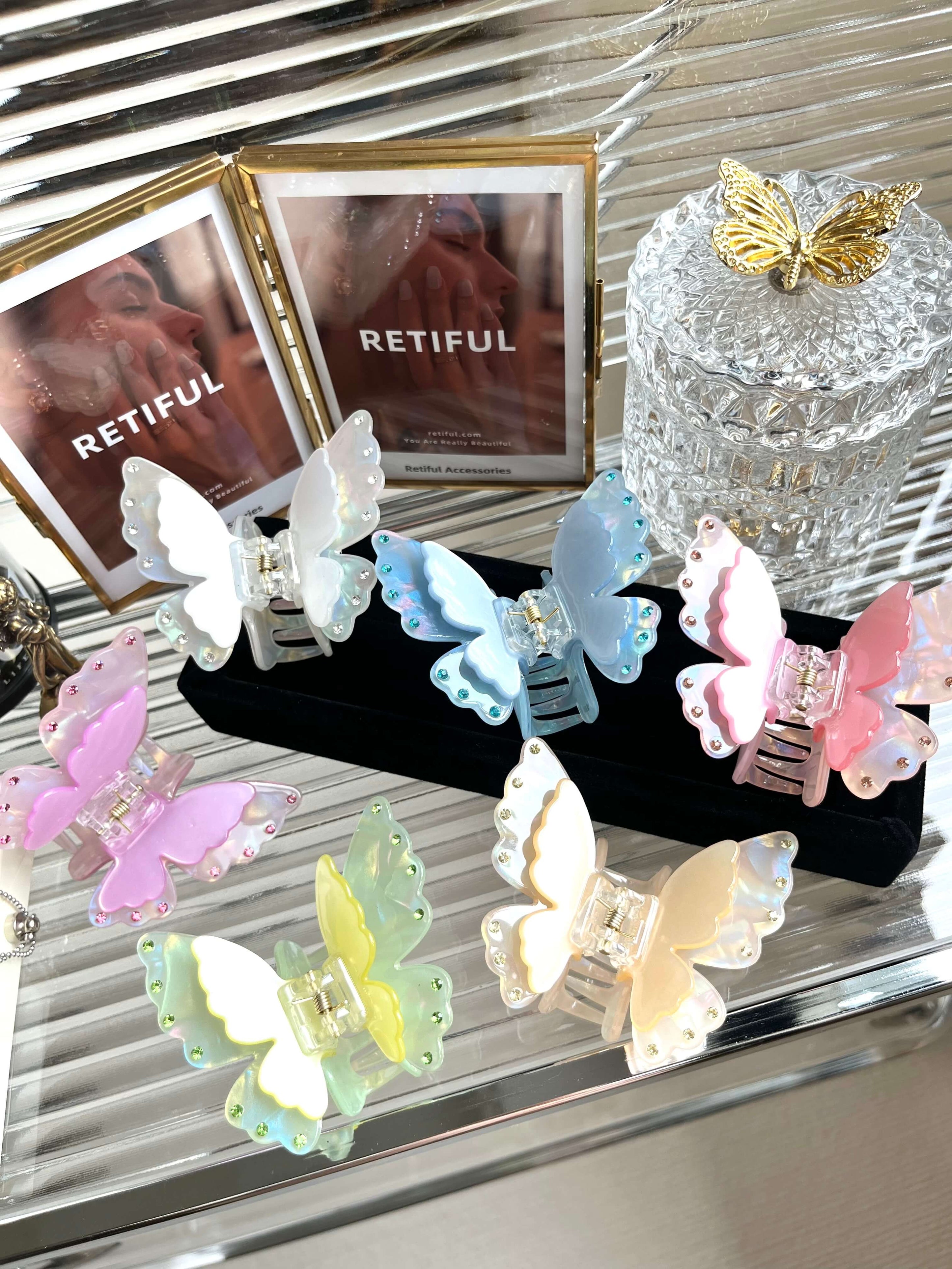 Butterfly Fairy Hair Claw Clip (Green) – Retiful