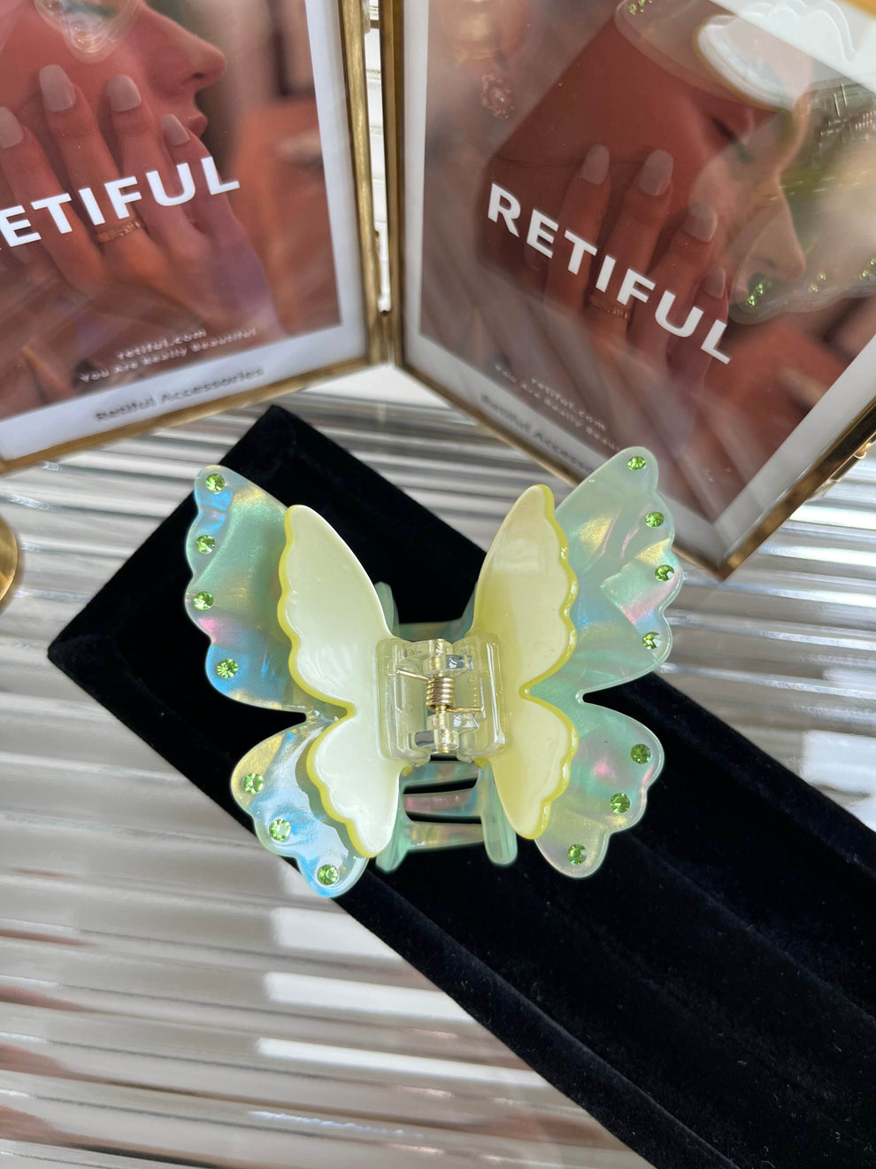 Butterfly Fairy Hair Claw Clip (Green) – Retiful