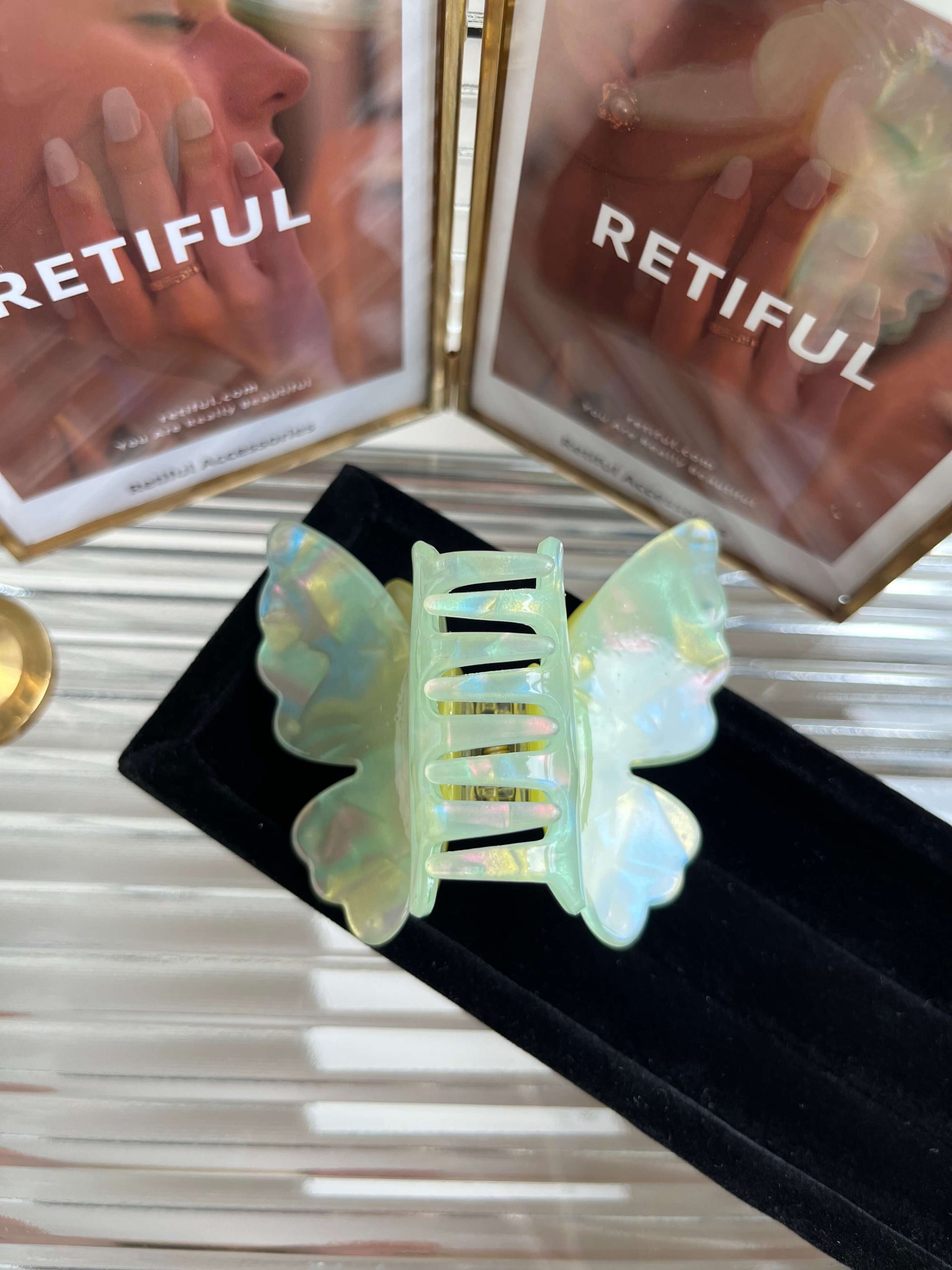 Butterfly Fairy Hair Claw Clip (Green) – Retiful