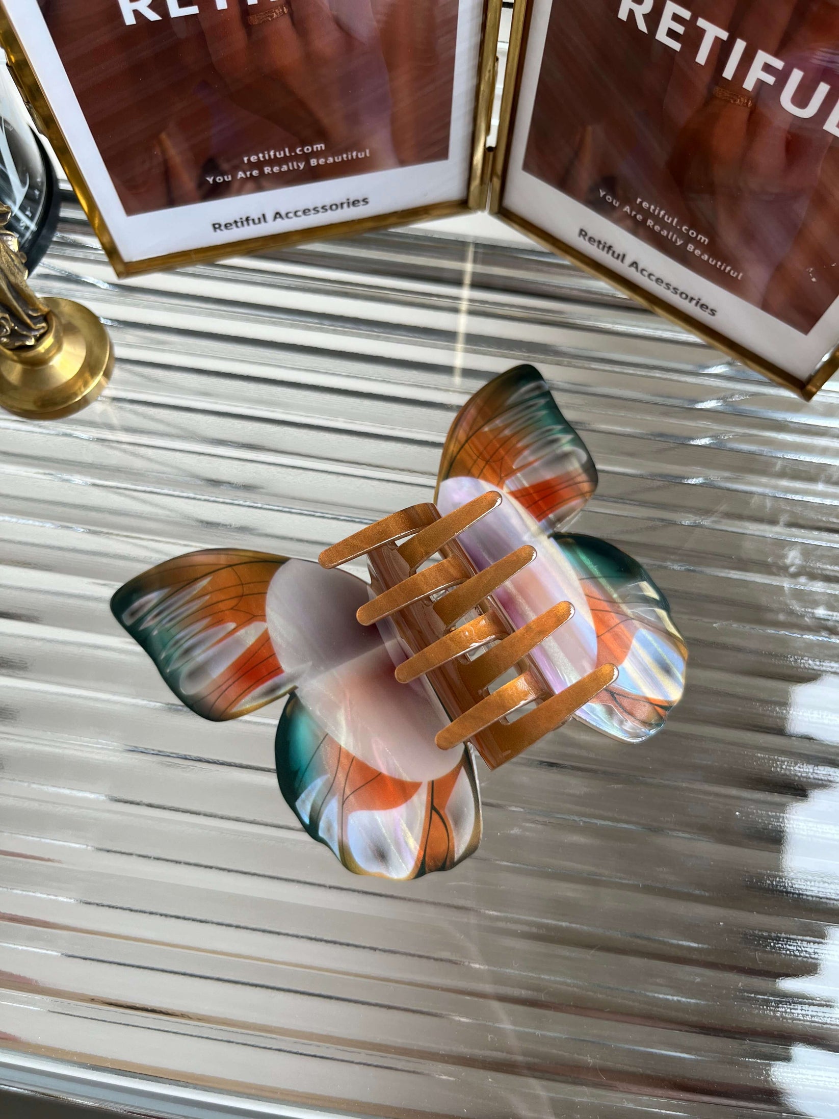 Real Butterfly Hair Claw (Postman Butterfly) – Retiful