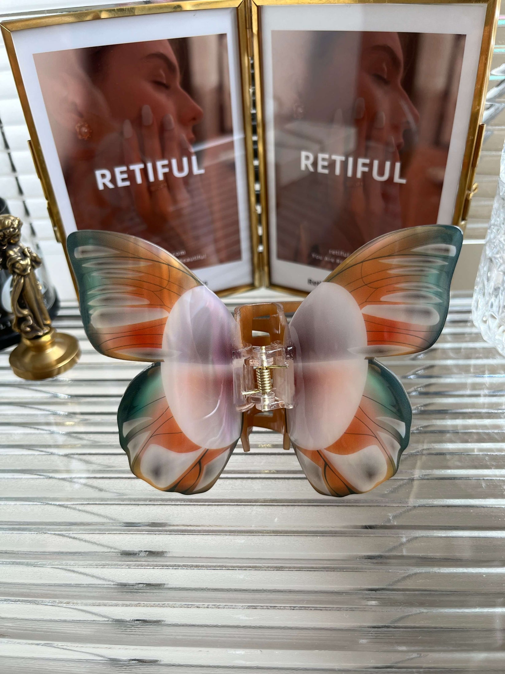 Real Butterfly Hair Claw (Postman Butterfly) – Retiful